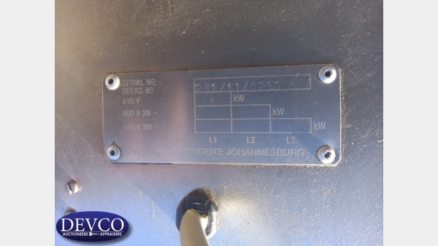 Vulcan Double Chute Stainless Steel Chip Dump (Flo | Devco Auction